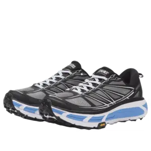 Hoka One One Mafate Speed 2 Athletic Sneakers - Black/white/blue