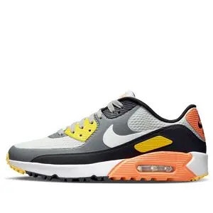 Nike Max 90 Golf Shoes - White/gray/orange