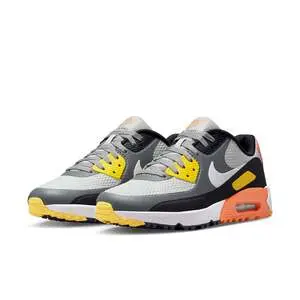 Nike Max 90 Golf Shoes - White/gray/orange