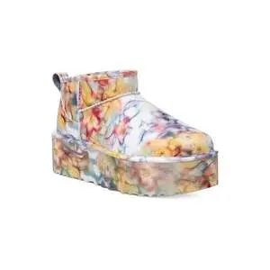 UGG Classic Ultra Mini Platform Boots - Light Blue/floral