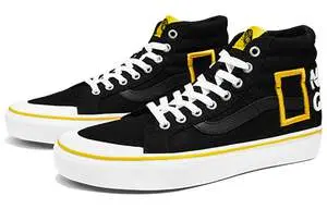 VANS National Geographic Sk8-hi Reissue 'logo' High Top Sneakers - Black