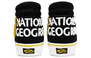 VANS National Geographic Sk8-hi Reissue 'logo' High Top Sneakers - Black