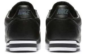 Nike Classic Cortez Leather Low Top Sneakers - Black/dark Grey