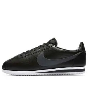 Nike Nike Classic Cortez Leather Low Top Sneakers Black/dark Grey