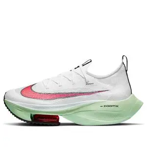 Nike Zoom Alphafly Next% Running Shoe - White/green