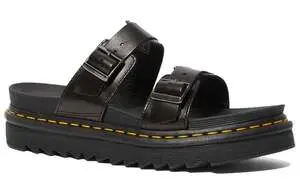 Dr. Martens Myles Brando Leather Buckled Platform Sandals