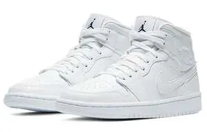 JORDAN 1 Mid " Snakeskin" Sneakers - White