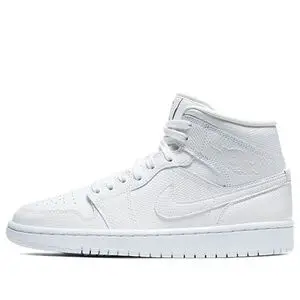 JORDAN 1 Mid " Snakeskin" Sneakers - White