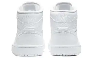 JORDAN 1 Mid " Snakeskin" Sneakers - White