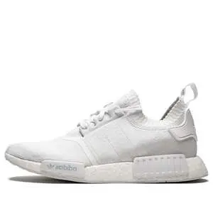 Adidas Nmd_r1 Primeknit Monochrome Sneakers - White/white