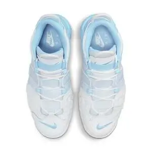 Nike More Uptempo High Top Sneakers - White/light Blue