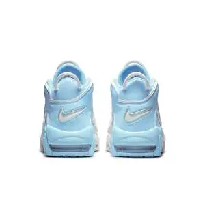 Nike More Uptempo High Top Sneakers - White/light Blue