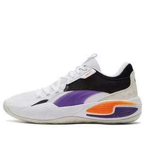 PUMA Court Rider I Basketball Sneakers - White/black/purple