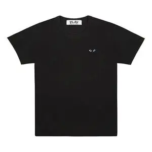 Play Comme Des Garcon Heart Tshirt - Black