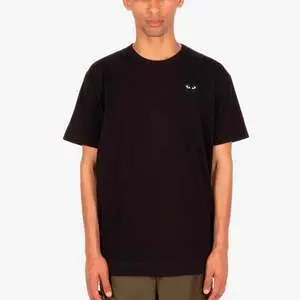Play Comme Des Garcon Heart Tshirt - Black
