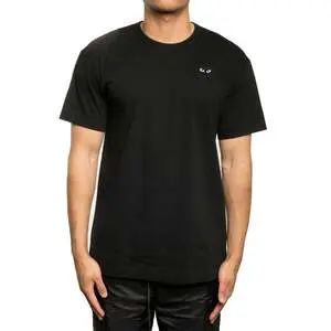 Play Comme Des Garcon Heart Tshirt - Black