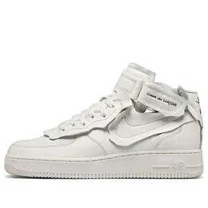 Nike Comme Des Garçons X Force 1 Mid 'triple - White
