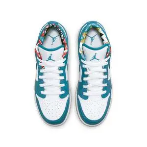 JORDAN 1 Low Se "barcelona" Sneakers - Blue/white