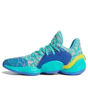 Adidas Harden Volume 4 Gca Basketball Sneakers - Blue/grey/yellow