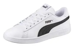 PUMA Smash V2 Low Top Sneakers - White/black