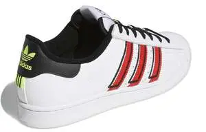 Adidas Superstar Low Top Sneakers - White/black/red