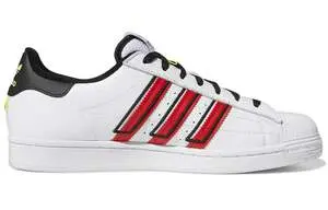 Adidas Superstar Low Top Sneakers - White/black/red