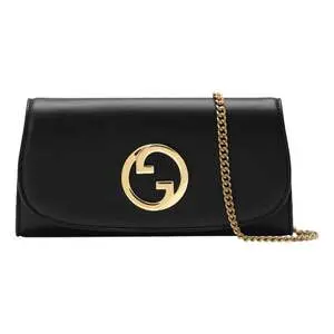 Gucci Blondie Continental Chain Wallet - Black