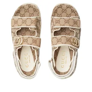 Gucci Double G Logo Strap Sandals