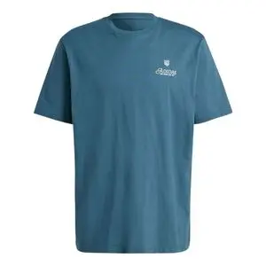 Adidas Fire Trefoil Graphic T-shirt Asia Sizing - Turquoise