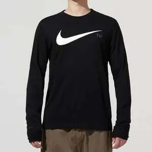 Nike Long Sleeve Sports Pullover With Large Logo