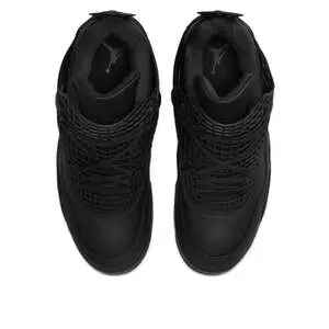 JORDAN 4 Retro 'net Black' Sneakers - Black/black/metallic Silver