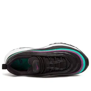 Nike Max 97 'black Grape' Sneakers - Black/bright Grape/clear Emerald
