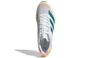 Adidas Adizero Adios 6 Running Sneakers - White/orange/blue