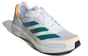 Adidas Adizero Adios 6 Running Sneakers - White/orange/blue