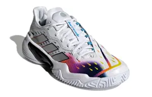 Adidas Barricade Tennis Shoes - White/silver/black