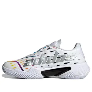 Adidas Barricade Tennis Shoes - White/silver/black