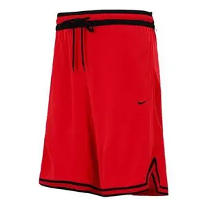 Nike Athletic Sports Shorts With Lacing Detail - Red