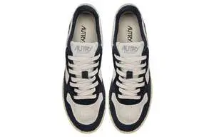 AUTRY Medalist Low Goatskin Sneakers - White/black