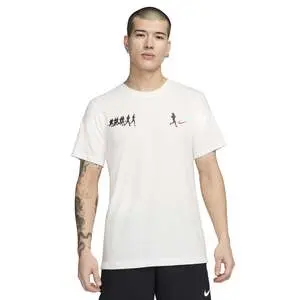Nike Dri-fit Running T-shirt Asia Sizing - Summit White