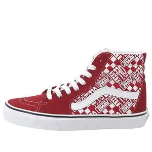 VANS Sk8-hi 'off The Wall' High Top Sneakers - Red/white