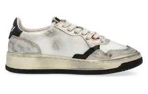 AUTRY Low Super Vintage Mesh Sneakers - White/black