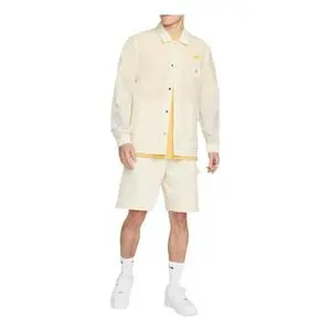 Nike Retro Embroidered Daisy Long Sleeves Autumn Coconut Milk Shirt - Multi-color