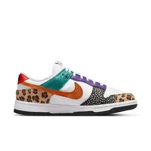 Nike Dunk Low Se Safari Mix Sneakers - White/black/blue