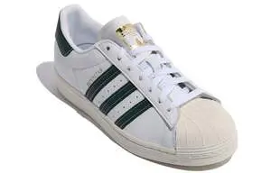 Adidas Superstar Low Top Sneakers - White/green