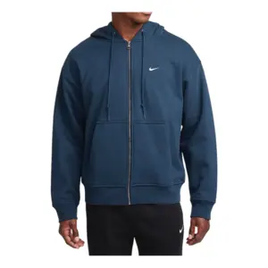 Nike Solo Swoosh Zip-up Hoodie - Blue/white
