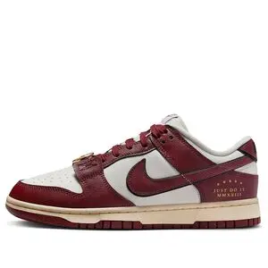 Nike Dunk Low Se "just Do It" Sail Team Red Sneakers - Sail/team Red/black