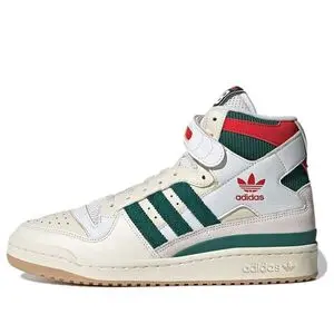 Adidas Originals Forum 84 High Top Sneakers - White/green/red