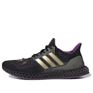 Adidas Marvel X Ultra 4d 'black Panther' Sneakers - Black/gold
