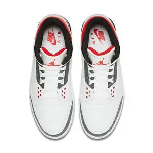 JORDAN Air 3 Retro Se "fire Red" Sneakers - White/fire Red/black