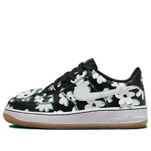 Nike Force 1 Lv8 'black White Flowers' Sneakers